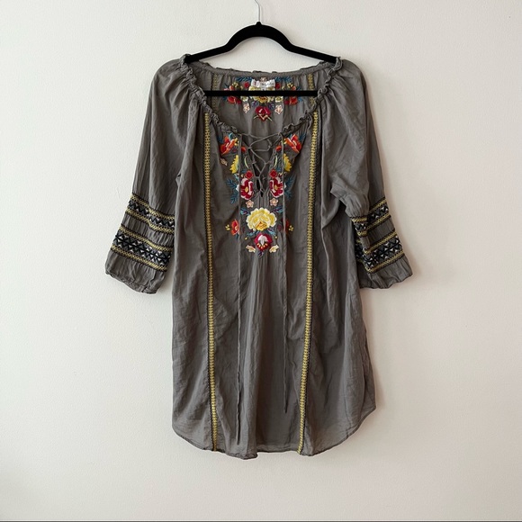Johnny Was | Tops | 3j Workshop Johnny Was Embroidered Tunic | Poshmark